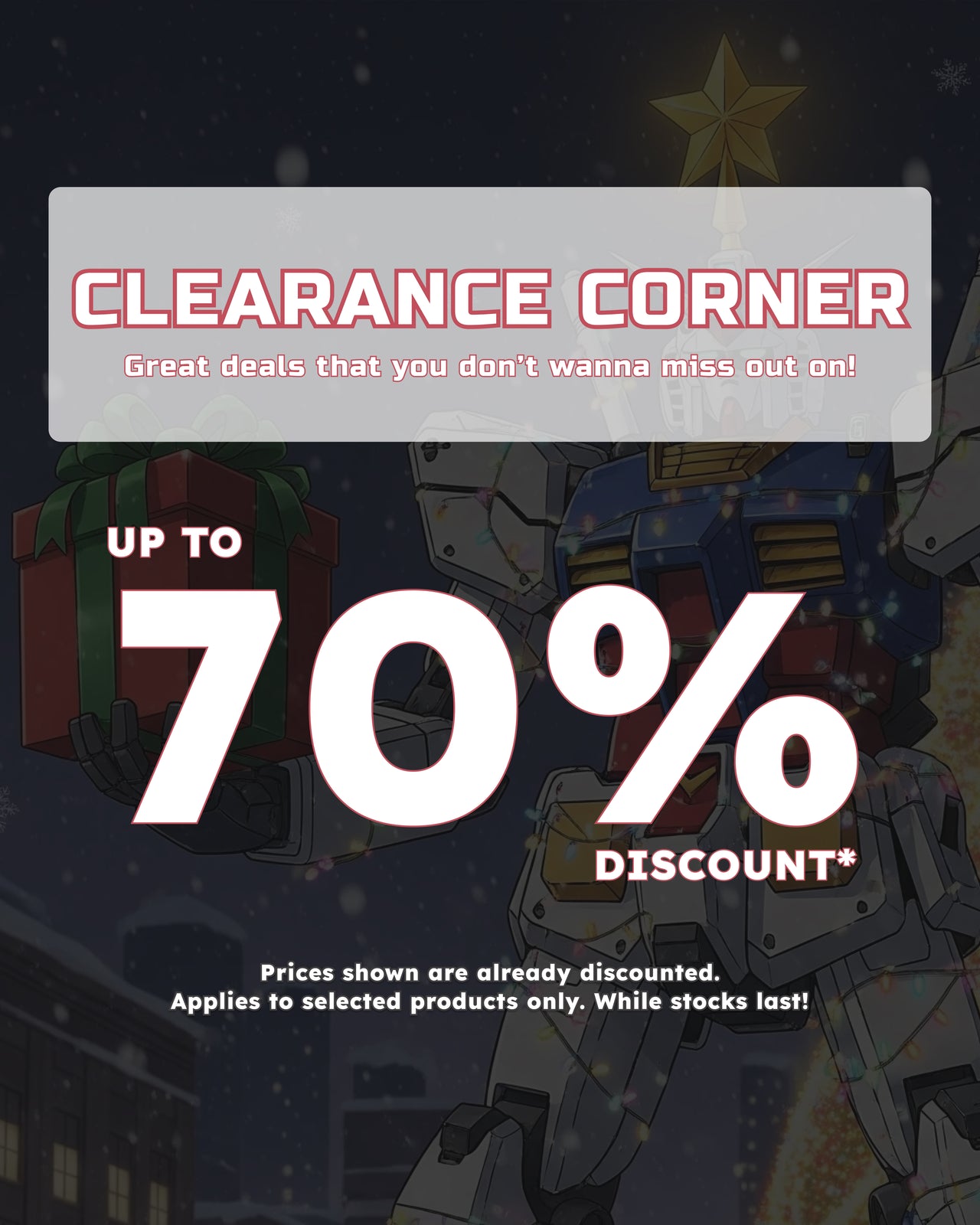 Clearance Corner – JFC.